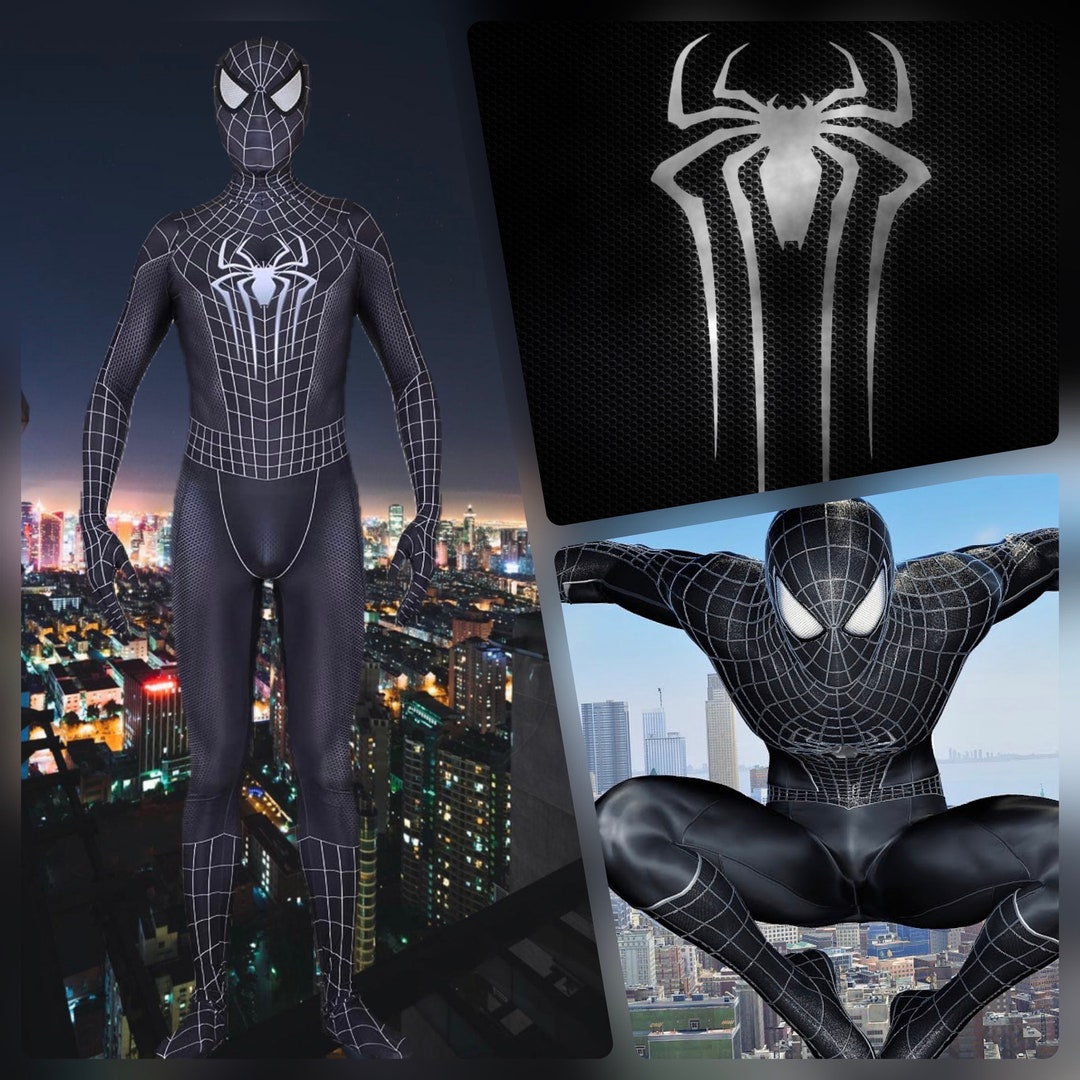 Black TASM Spider Suit Cosplay Costume Amazing - Etsy UK