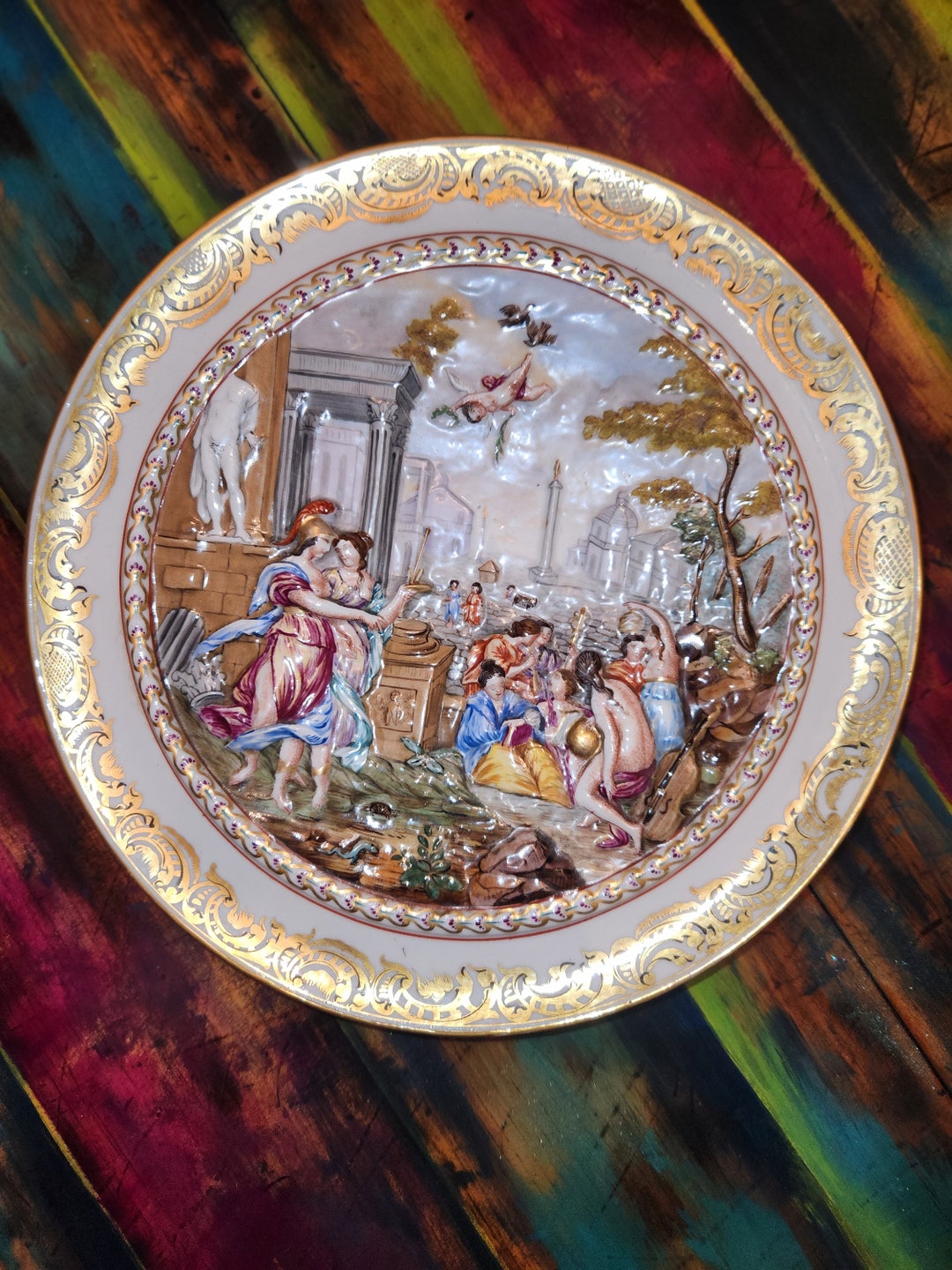 Capodimonte Ornamental Plate - Etsy