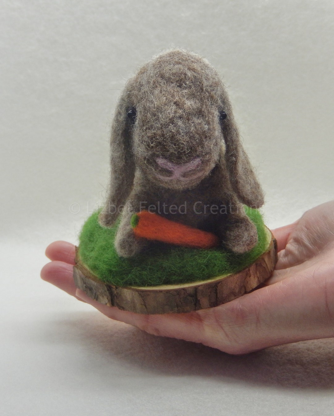 Lop Eared Rabbit Decoration, Cute Felted Rabbit - Etsy