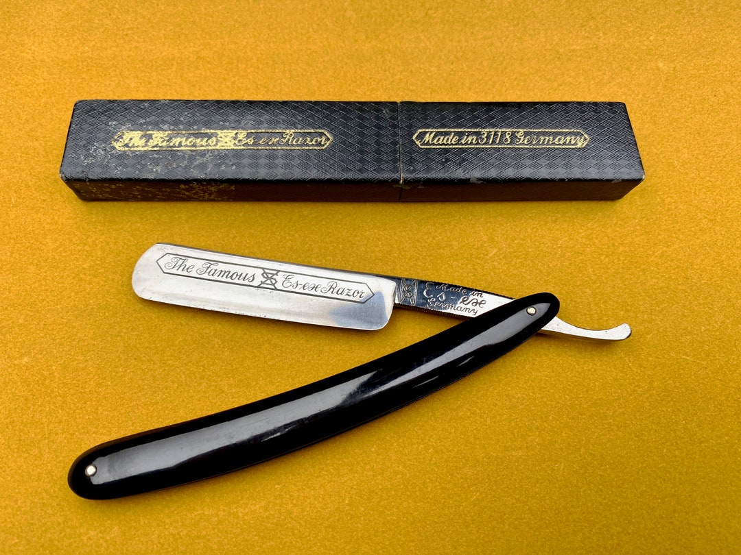 Antique German Es-ese Straight Razor Blade 3118 From Solingen in ...