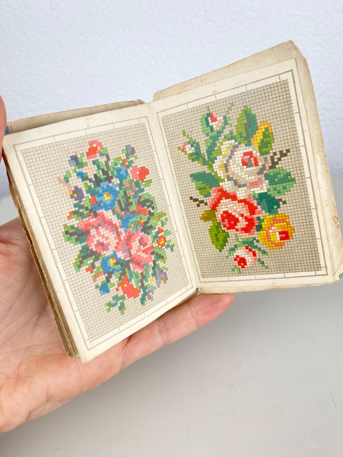 Small Antique French Cross Stitch Pattern Book 1800s Paris Cross Stitch ...