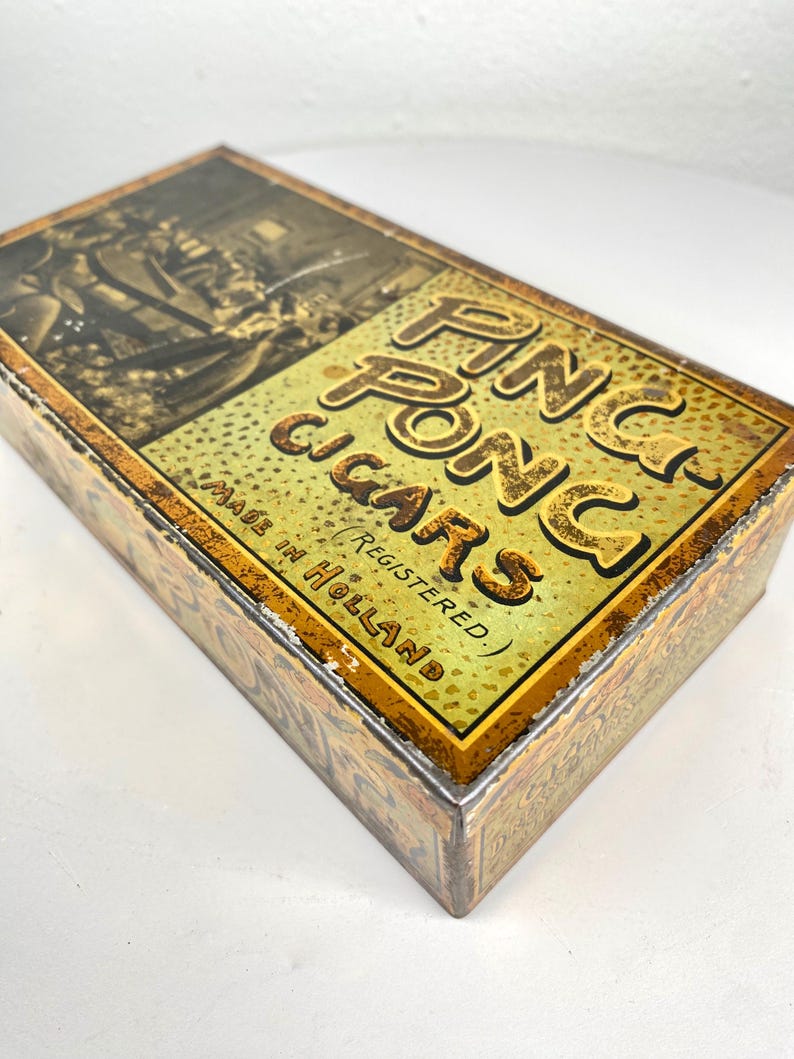 Rare Dutch Vintage / Antique Cigar Tin Case - 'ping-pong' by Cigar ...