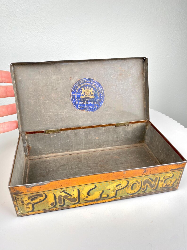 Rare Dutch Vintage / Antique Cigar Tin Case - 'ping-pong' by Cigar ...