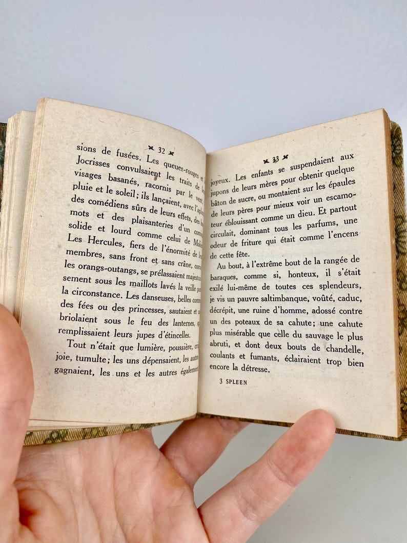 Antique French Miniature Book Set With Box — 1930s “bibliothèque ...