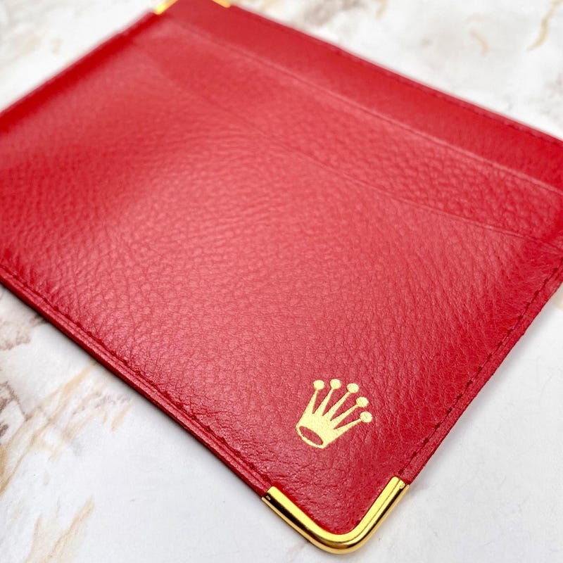 Red Leather Wallet - Etsy