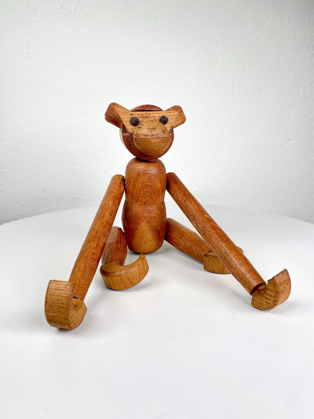 Danish Vintage Kay Bojesen Style Wooden Monkey - Mid Century Modern ...