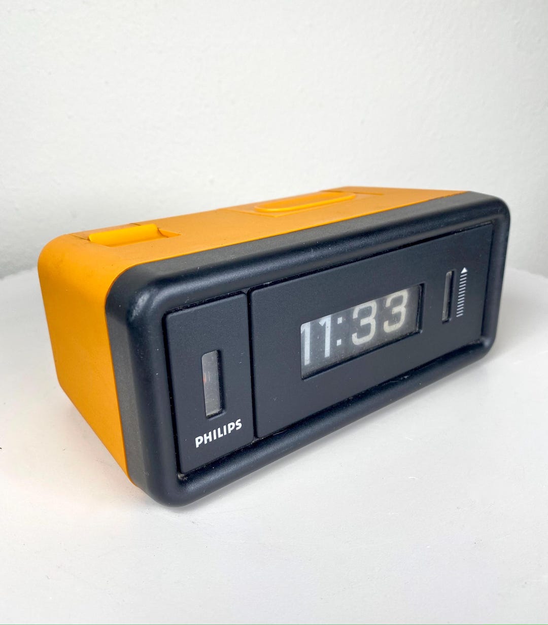 Vintage Flip Clock Alarm Philips HR 5272 - 1970s Colorful Retro ...