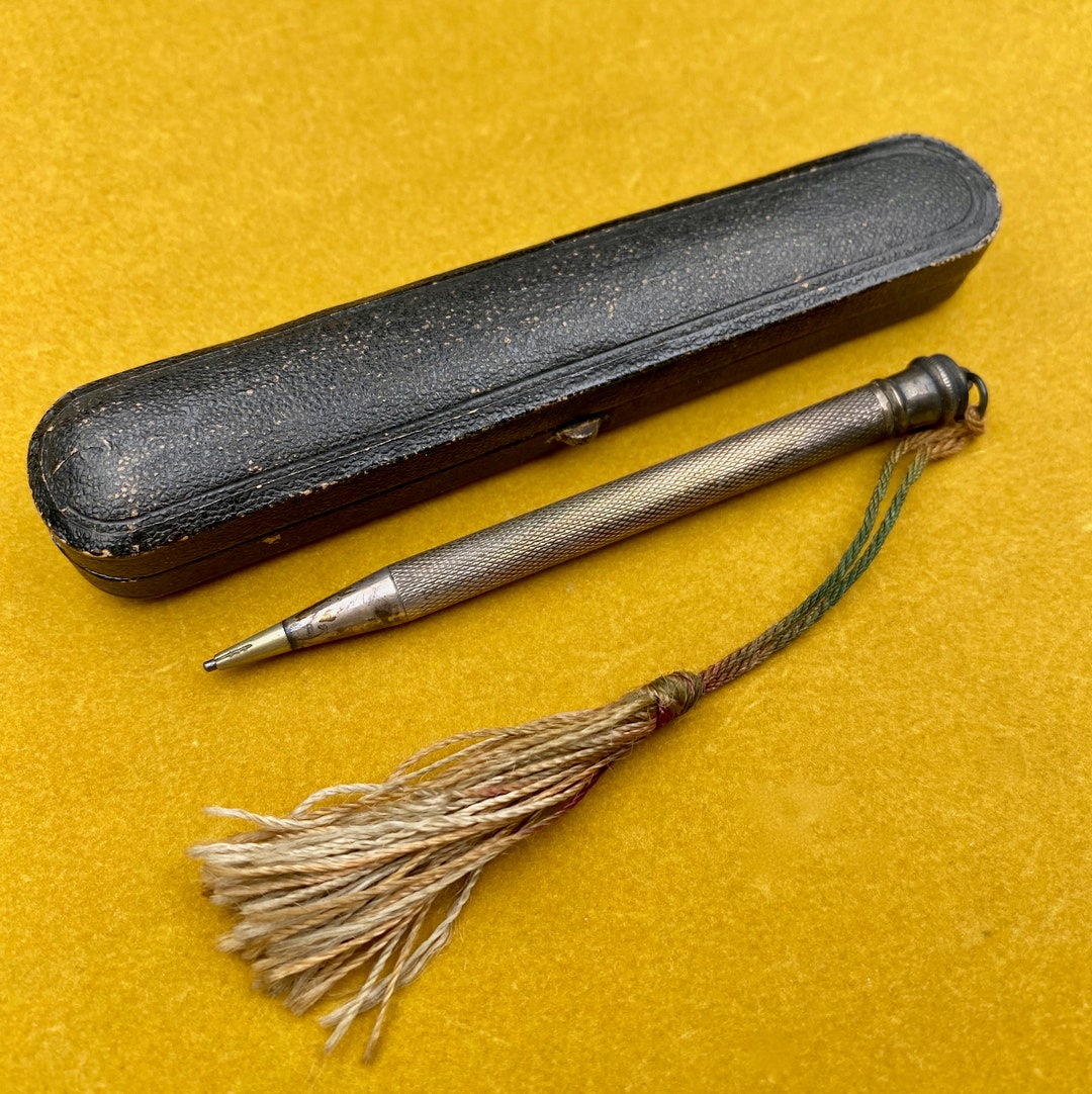 Antique Silver Pencil With Original Case in Working Order - Etsy