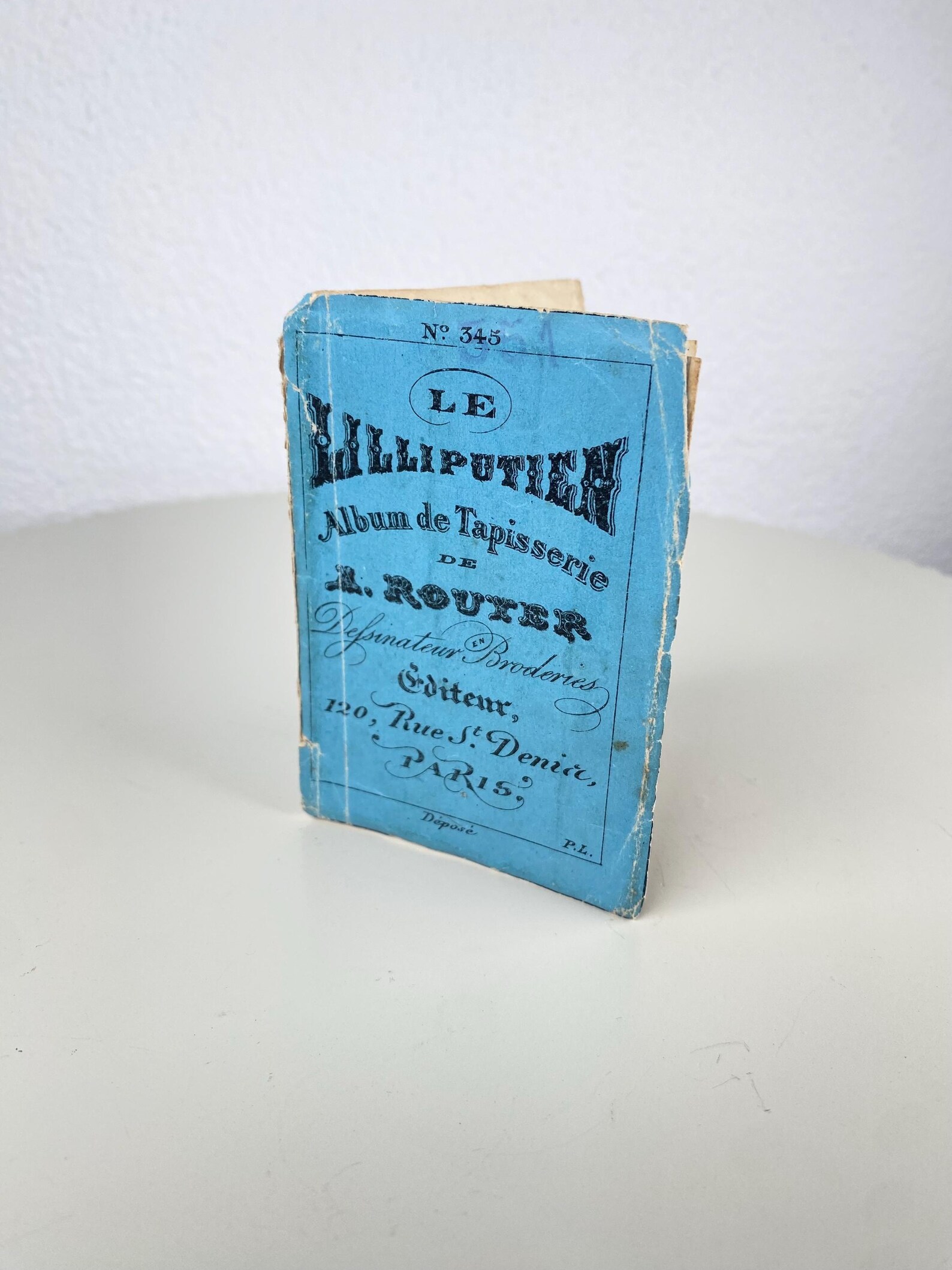 Small Antique French Cross Stitch Pattern Book 1800s Paris Cross Stitch ...