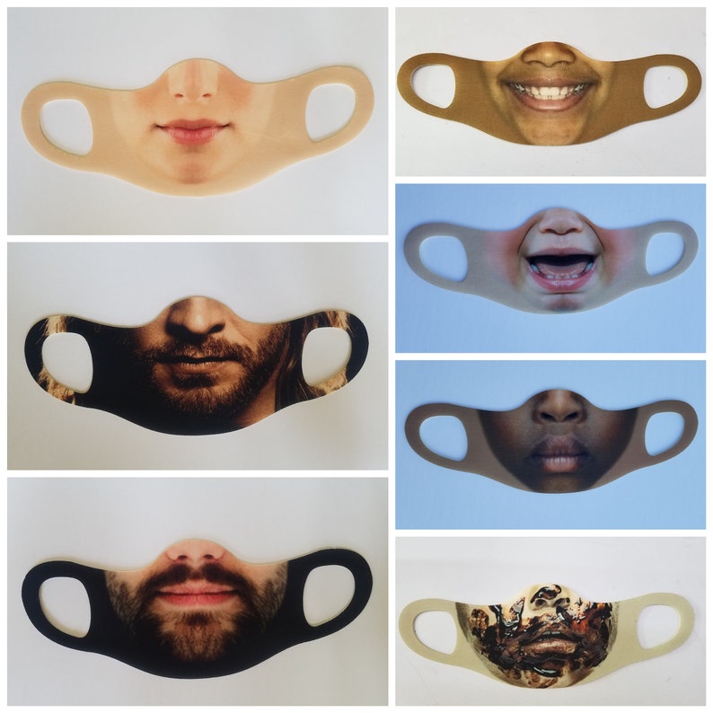 Halloween Safe Costume Prank Character Adult and Child Funny Face Mask ...