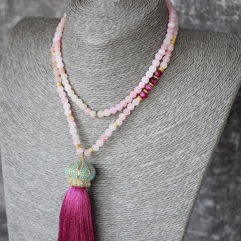 Fuschia Necklace - Etsy
