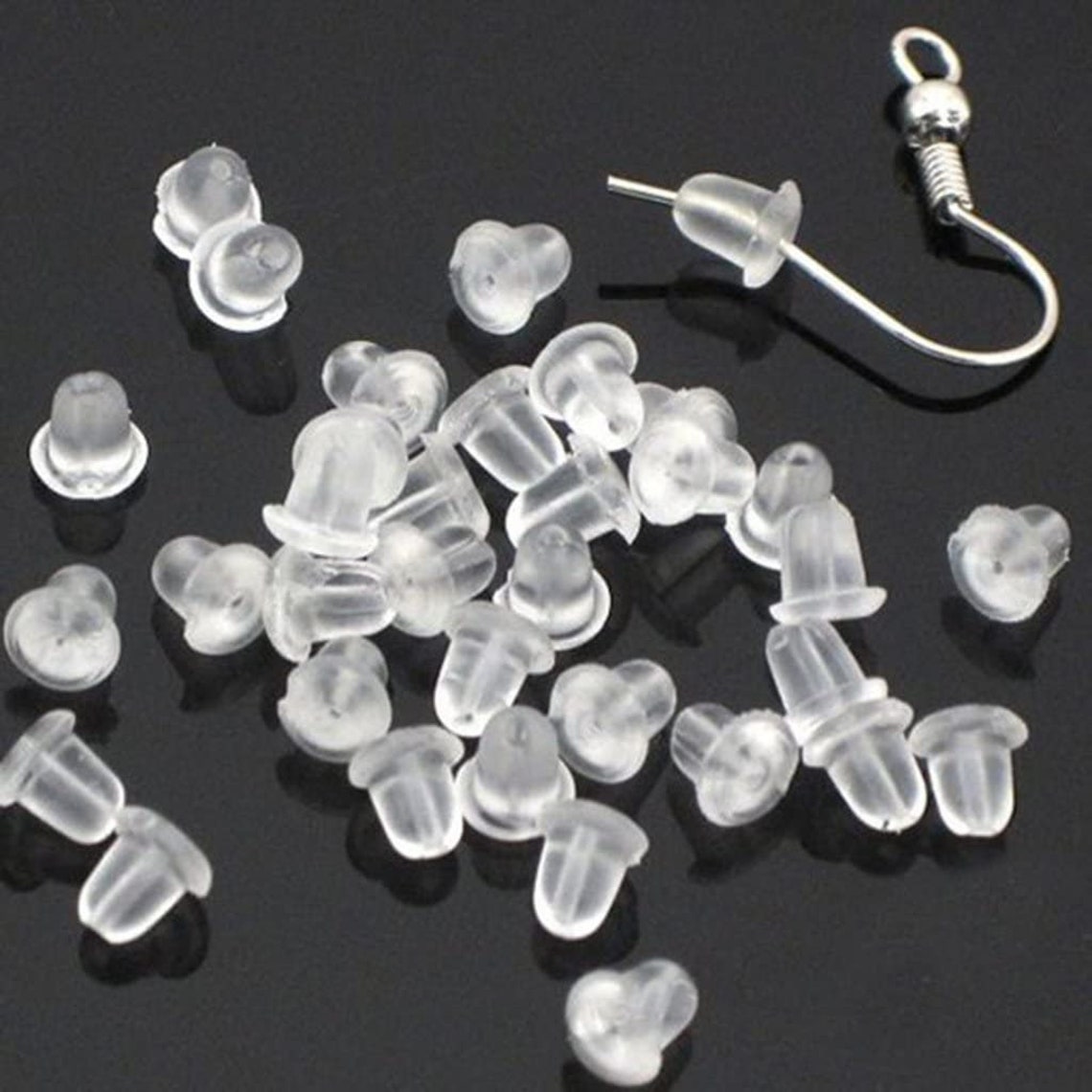 200 Pcs Rubber Earrings Back Stopper Earring Silicon Soft | Etsy