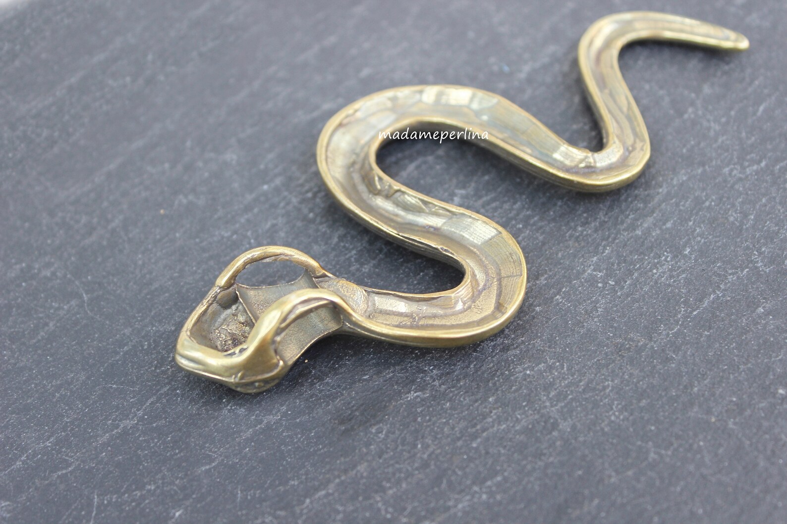 1 Snake Large Pendant Bronze Plated Detailed Turkish Jewellery - Etsy