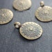 2 Mandala Sun Pendants Bronze Plated Ethnic Coin Tribal - Etsy