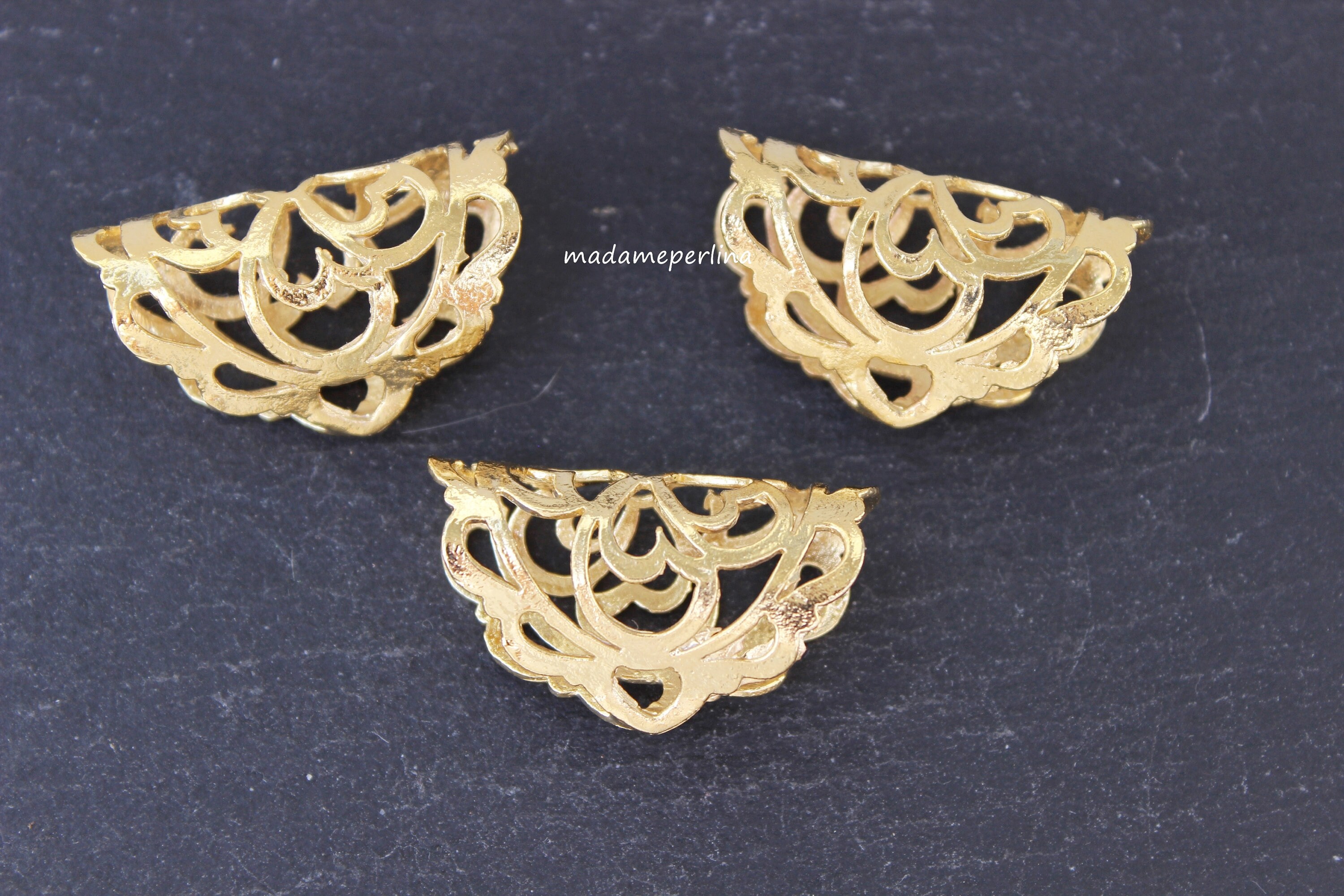 1 Bail Pendant 24K Gold Plated Large Hoop Loop Bails - Etsy