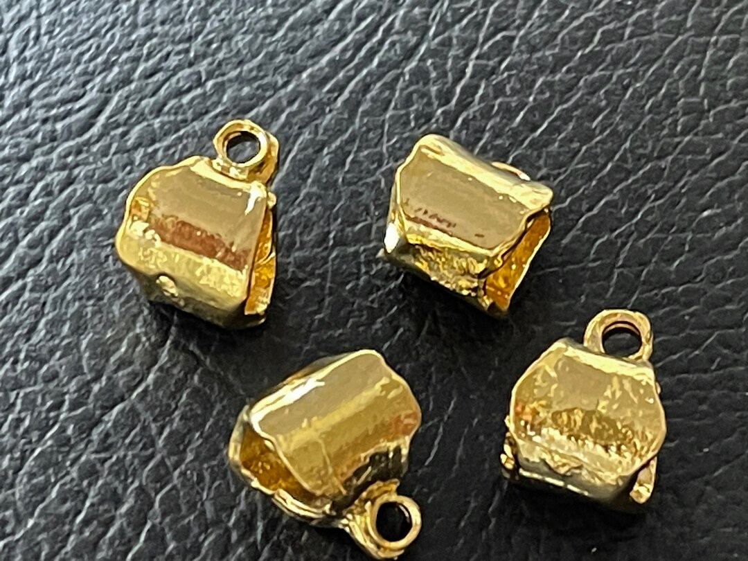 Gold Plated Bail Beads for Jewelry Making, Large Hole Pendant Bails ...