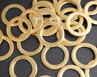 Gold Flat Circle Ring - Etsy