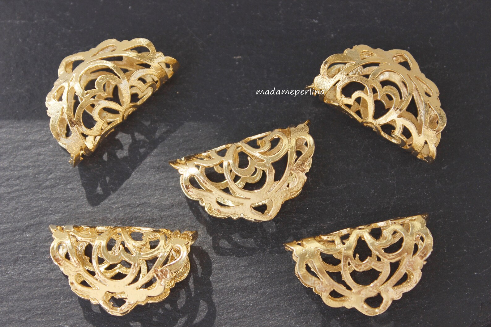 1 Bail Pendant 24K Gold Plated Large Hoop Loop Bails - Etsy