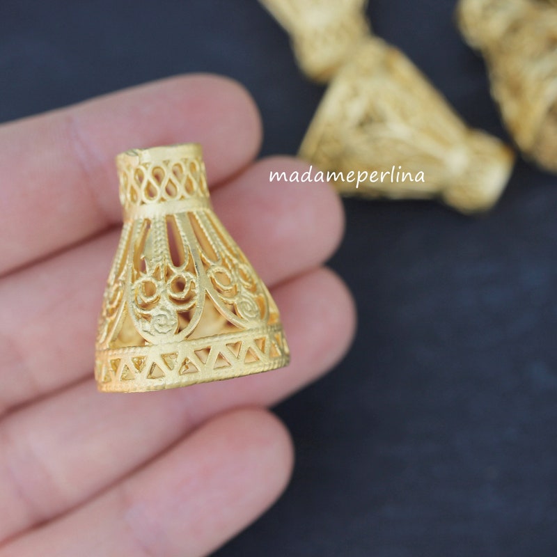 Large Filigree Bead Cone - Etsy