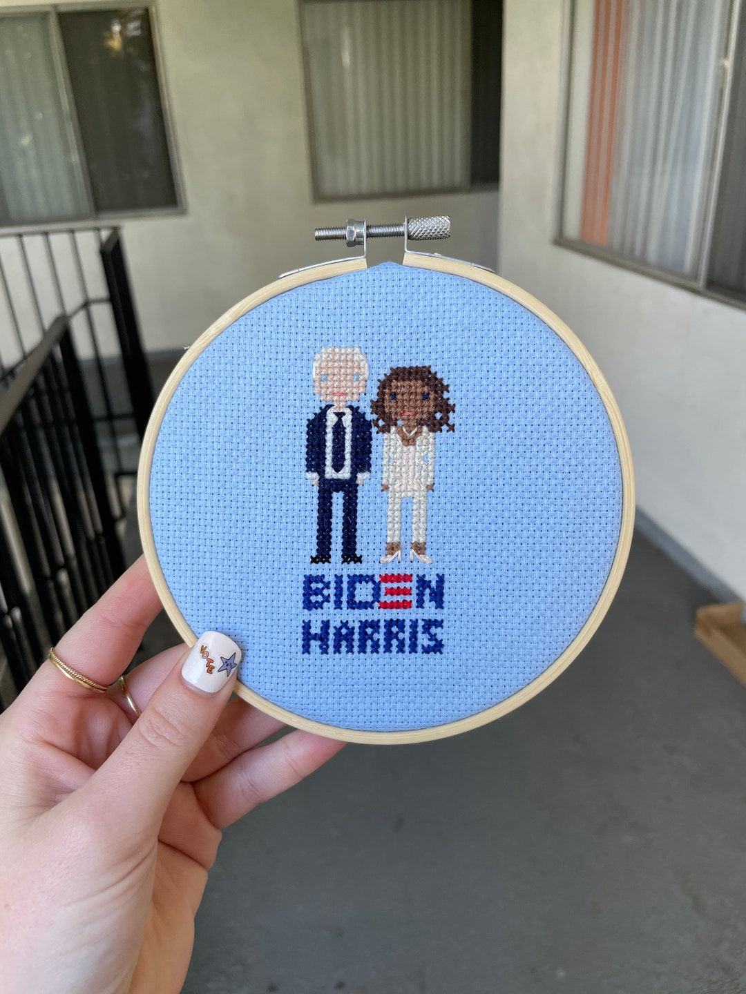 Joe Biden Kamala Harris Cross Stitch PDF Pattern - Etsy