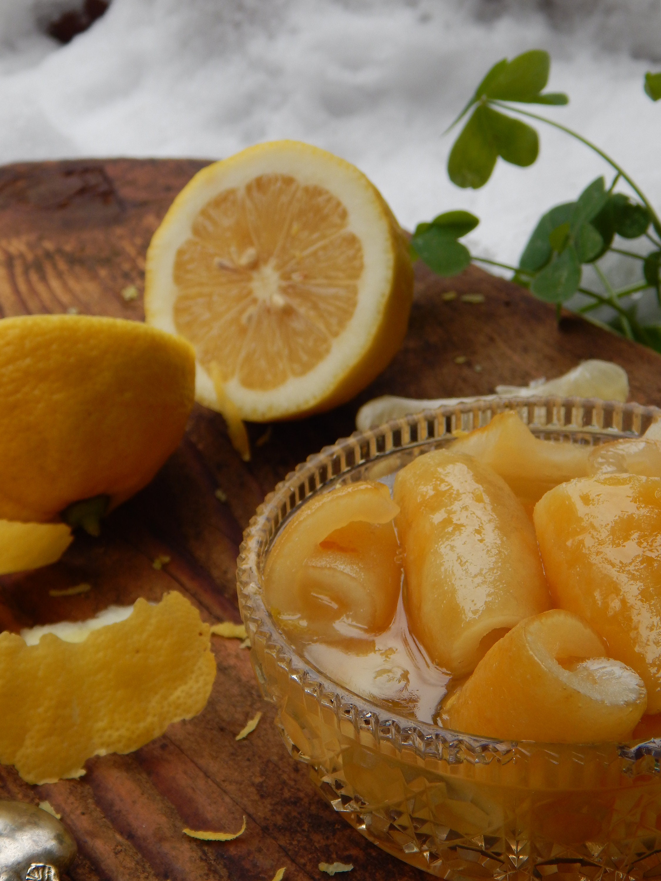 Handmade lemon spoon sweet, Greek spoon deserts, preserves, traditional ...