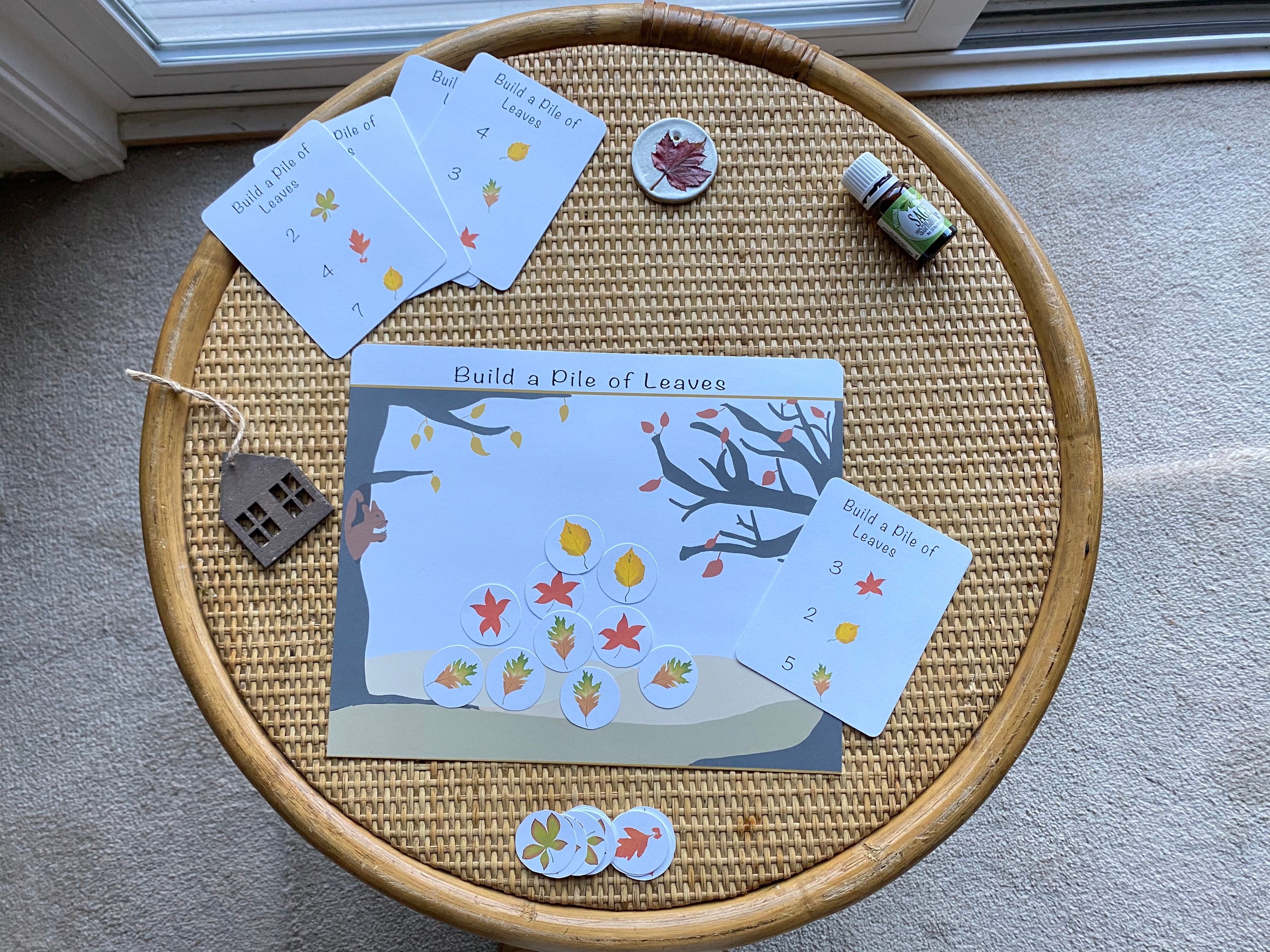 Build a Pile of Leaves {addition Activity} - Etsy
