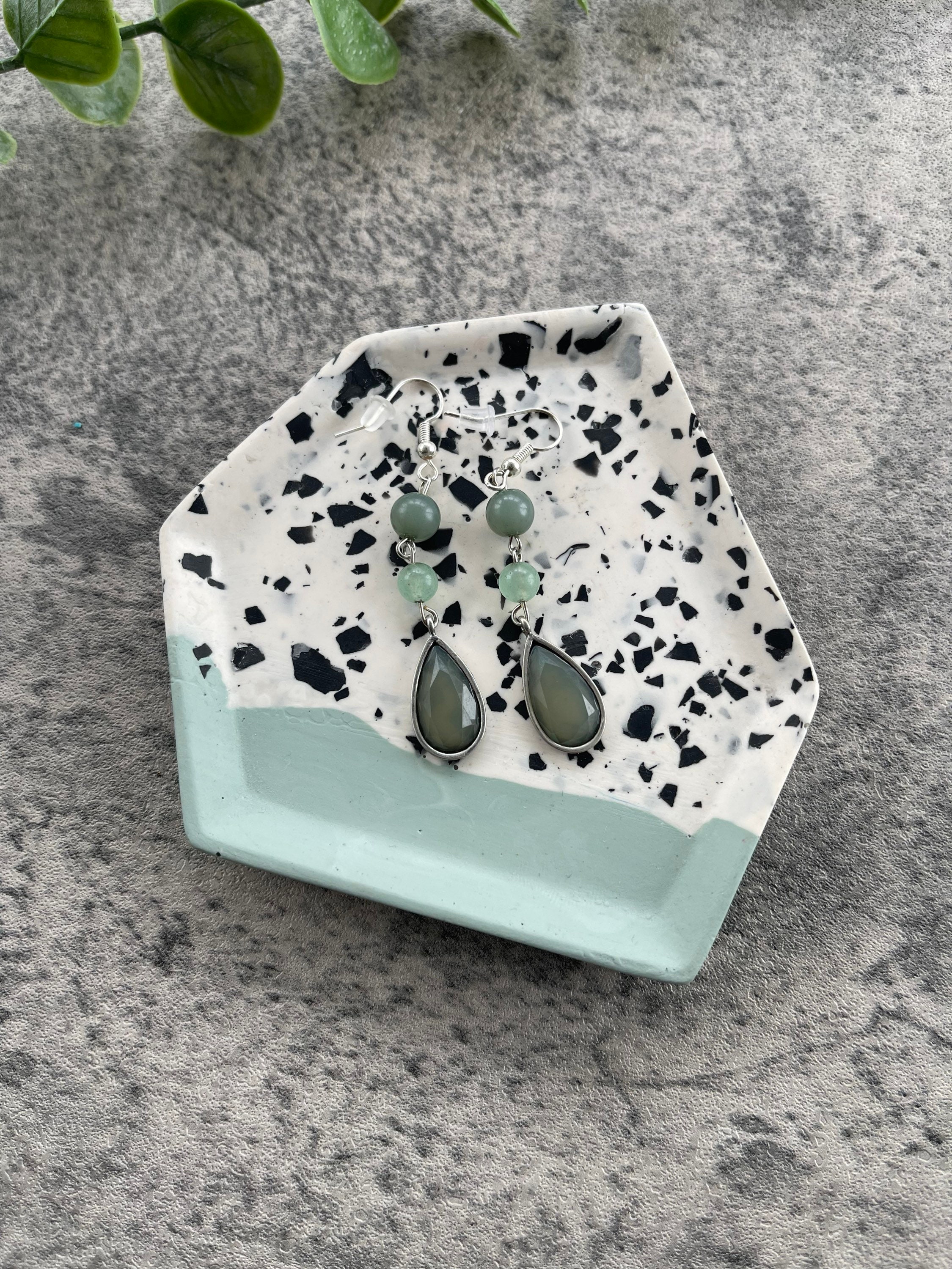 Geometric Trinket | Jesmonite Trinket | Ring Dish | Ring Trinket ...