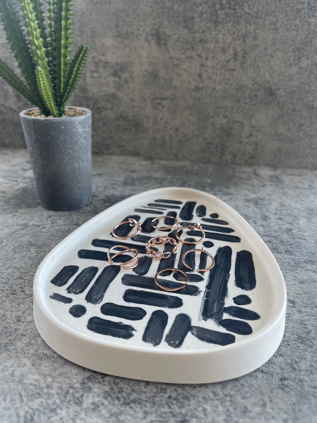 Medium Triangle Tray Jesmonite Tray Tray Decor Bathroom Accent Home ...