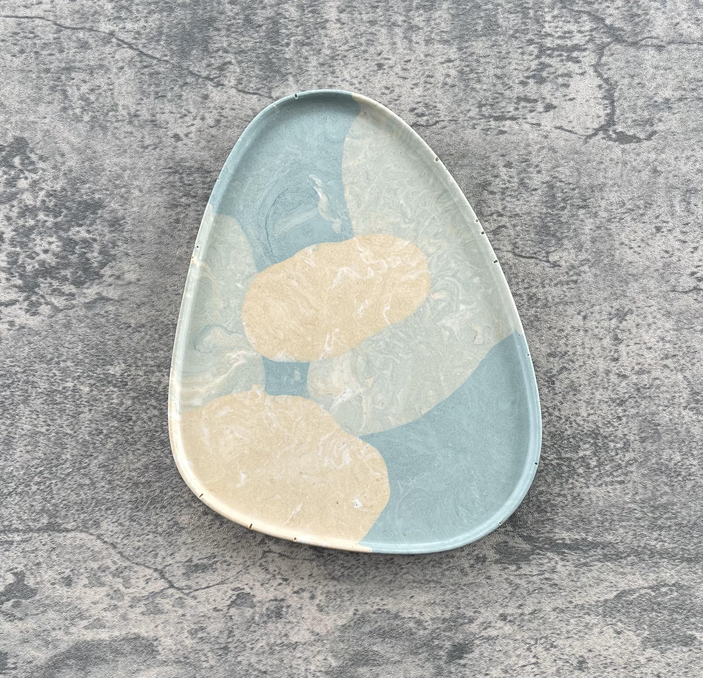 Large Triangle Tray | Accent Tray | Jesmonite Tray | Handmade Decor ...