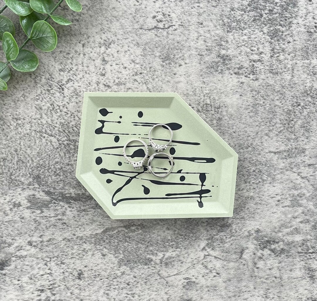 Jesmonite Tray | Small Tray | Handmade | Ring Dish | Jewelry Trinket ...