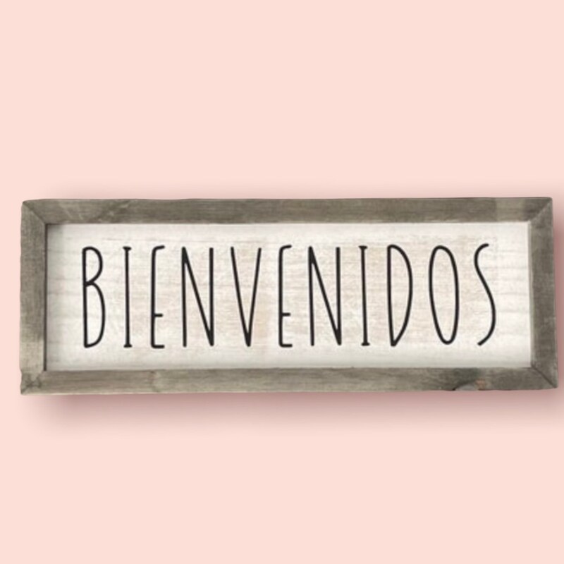 Bienvenidos Sign - Etsy
