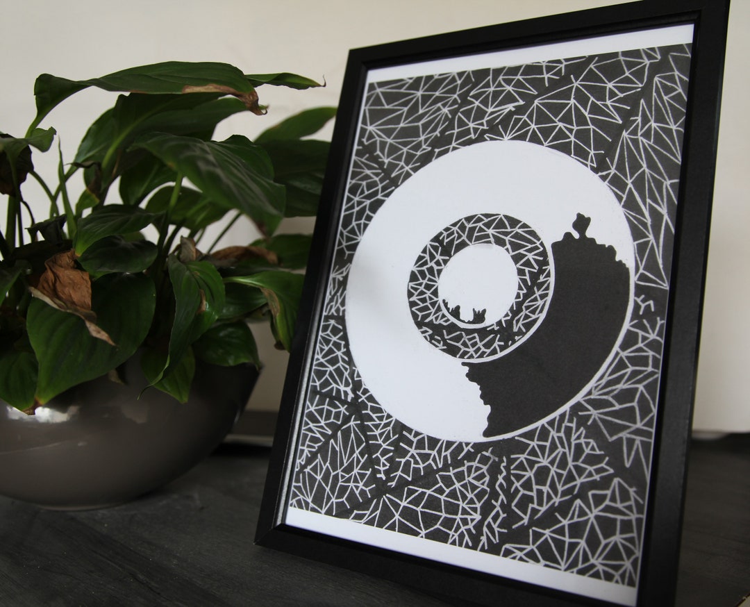 A4 Abstract Art Print - Etsy