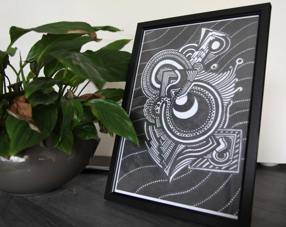 A4 Abstract Art Print - Etsy