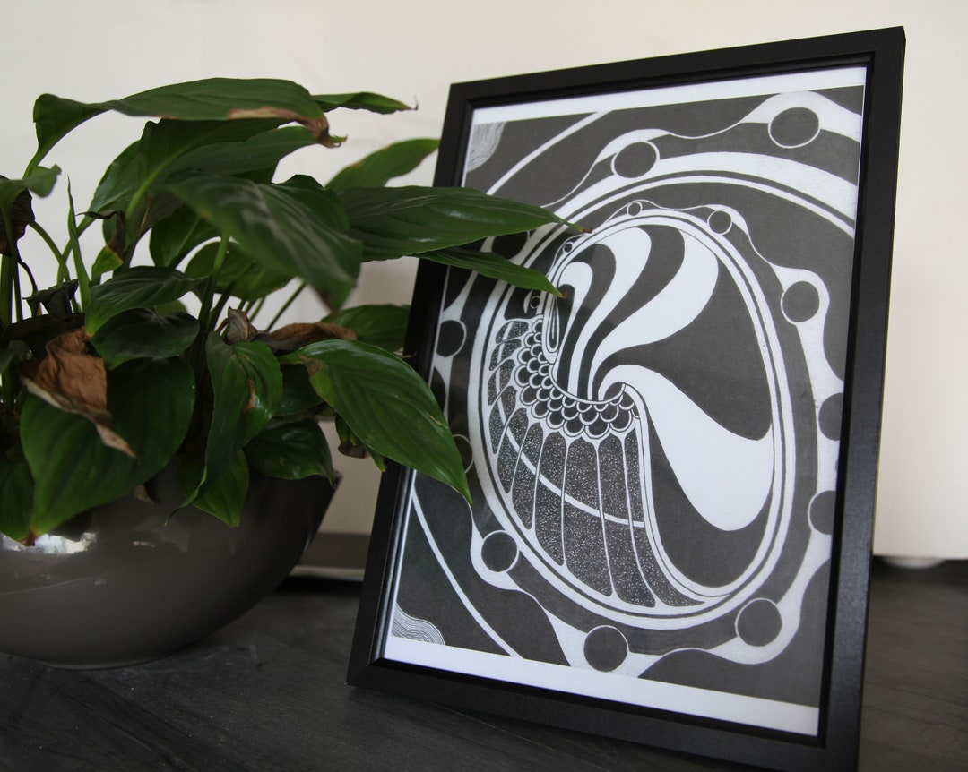 A4 Abstract Art Print - Etsy