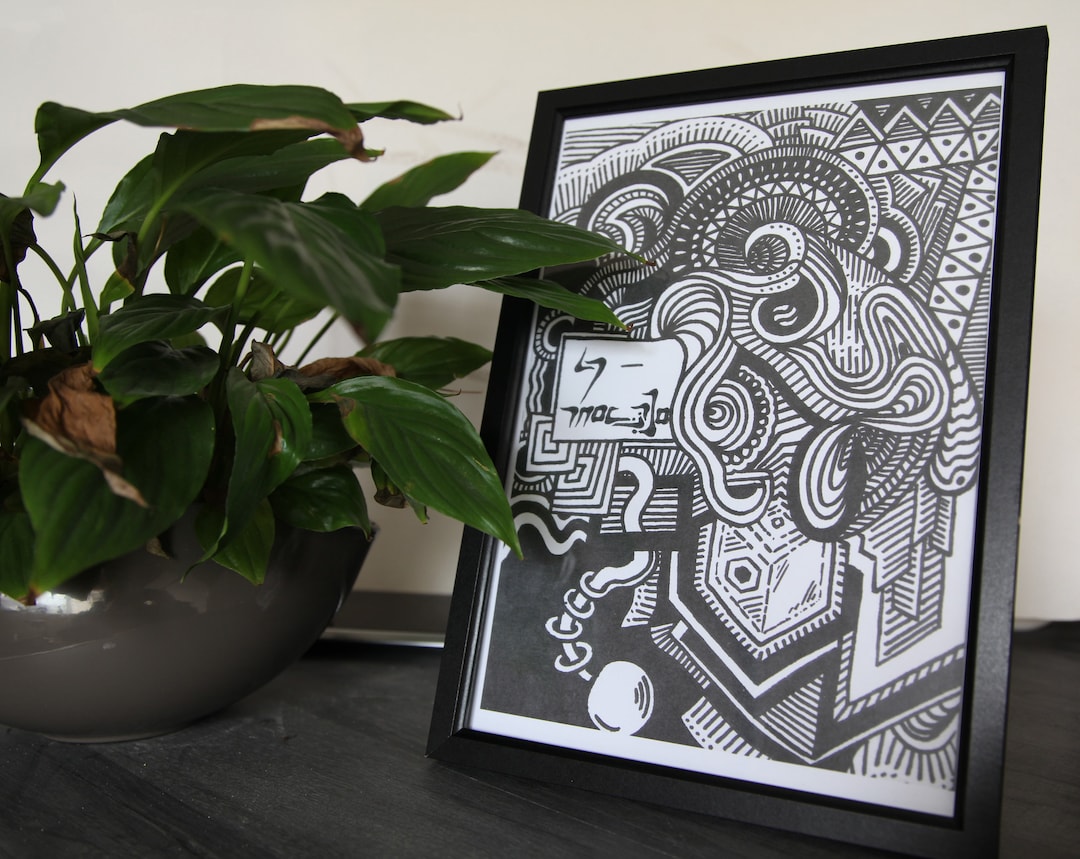 A4 Abstract Art Print - Etsy