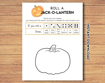 Roll a Pumpkin Game - Etsy