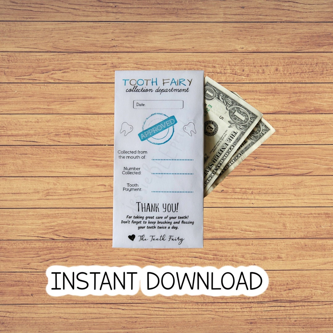 Tooth Fairy Envelope/ Tooth Fairy/ Tooth Fairy Money/ Tooth Fairy ...