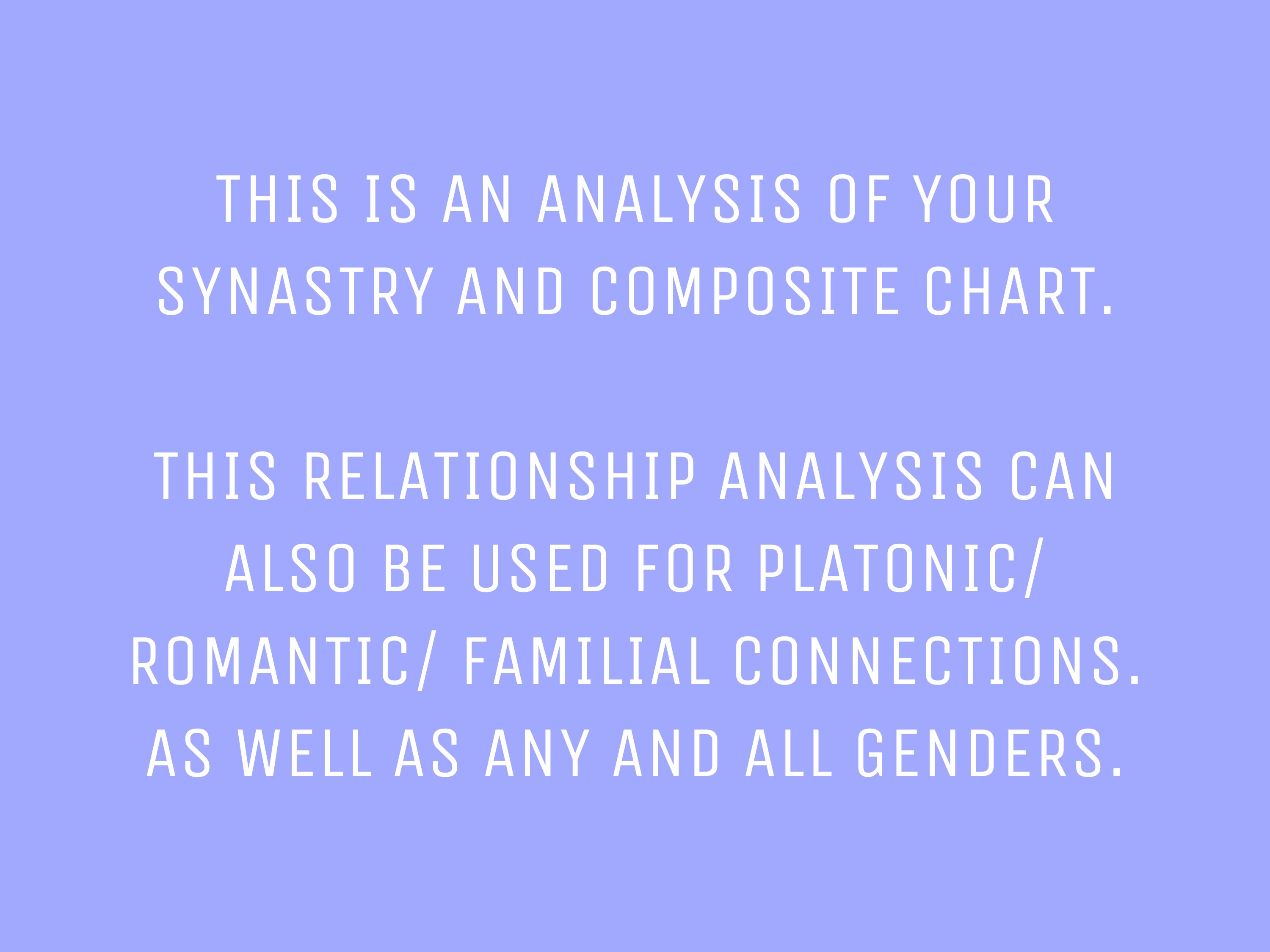 In Depth Video Relationship Analysis Synastry Chart and Composite Chart ...