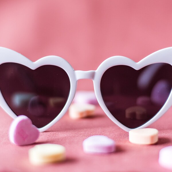 Heart Sunglasses - Etsy