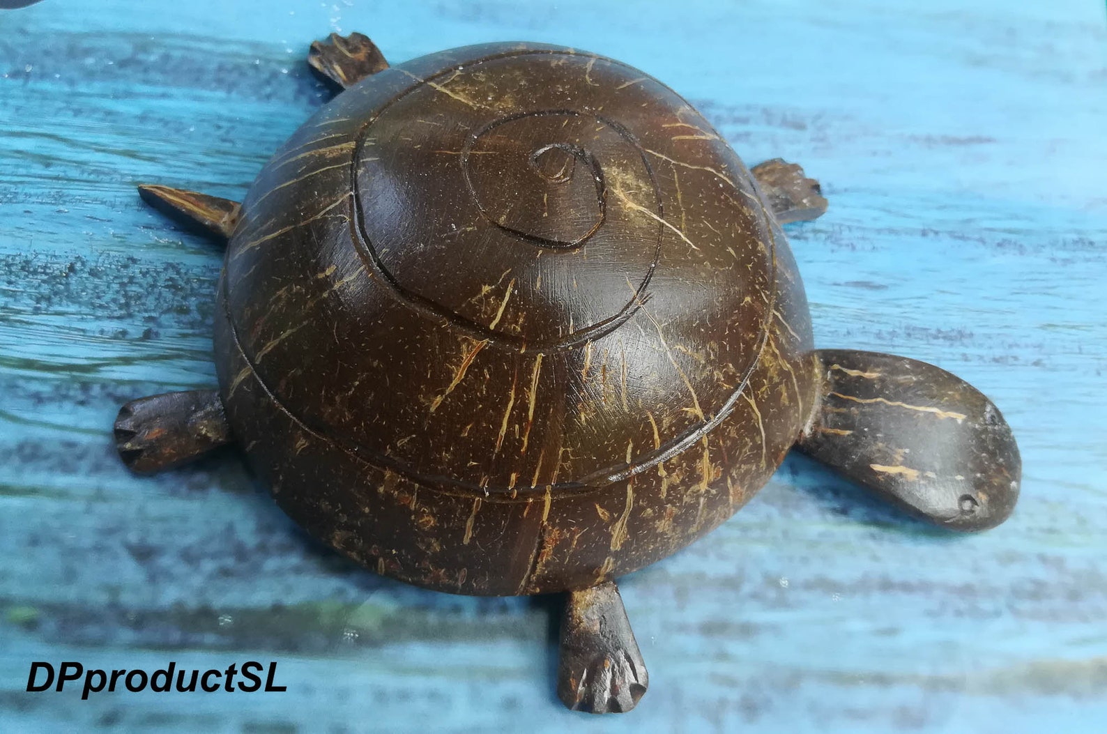 Coconut Shell Tortoise/coconut Shell Craft/carved Turtle Ashtray ...