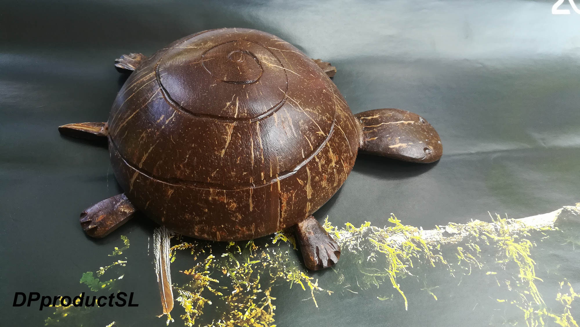 Coconut Shell Tortoise/coconut Shell Craft/carved Turtle Ashtray ...