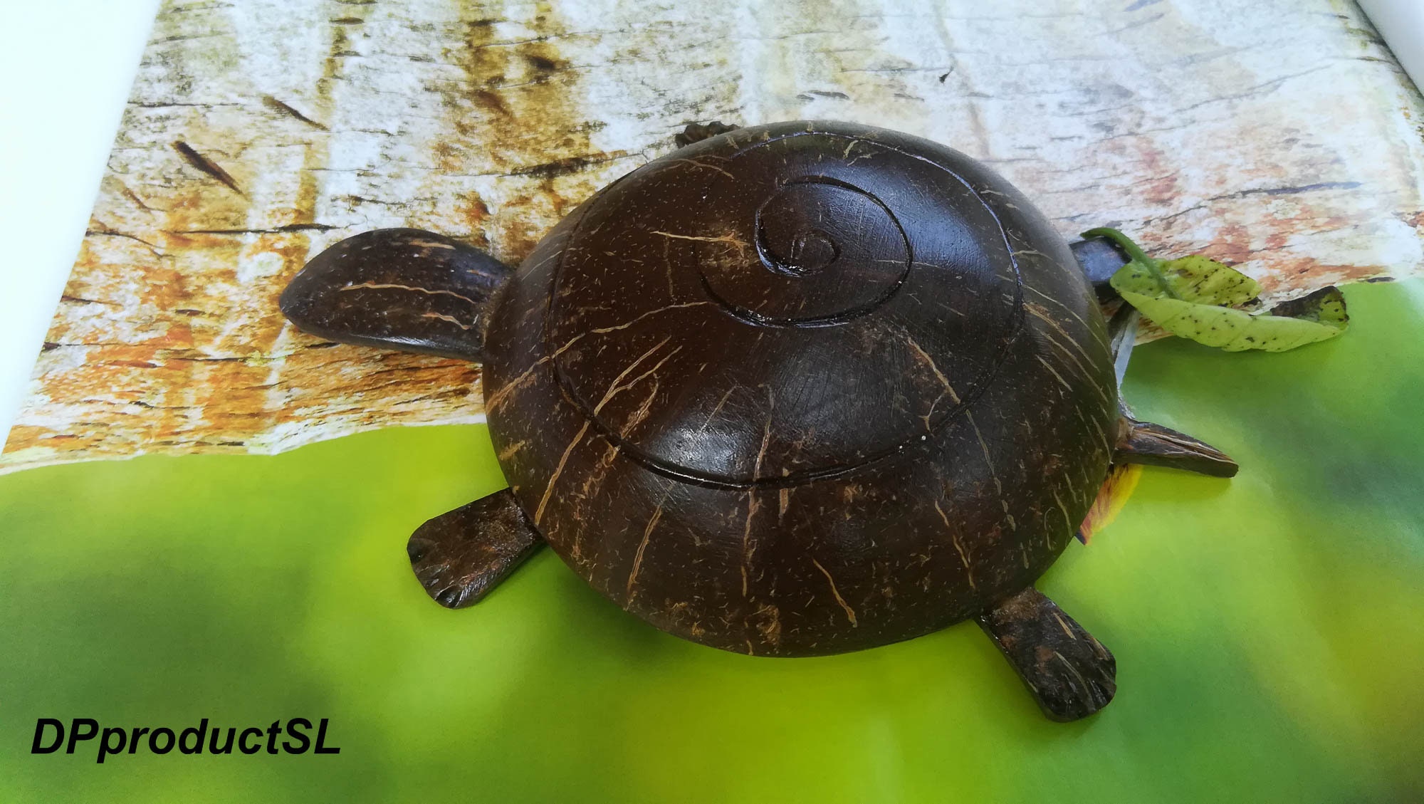 Coconut Shell Tortoise/coconut Shell Craft/carved Turtle Ashtray ...