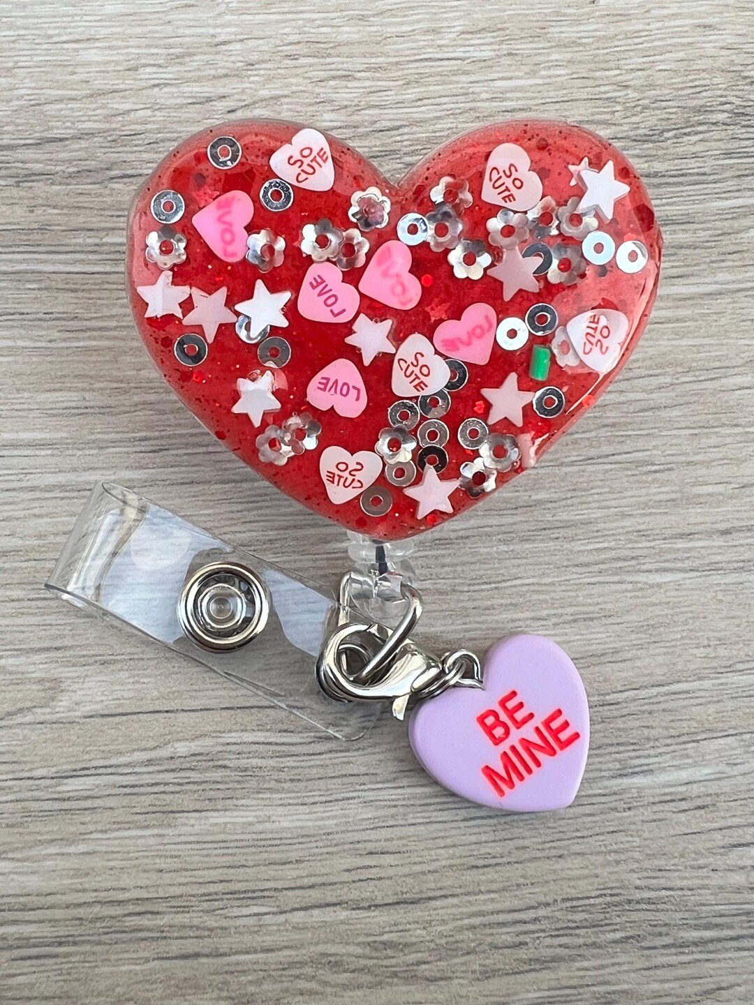 Valentine Badge Reel, Sweetheart Badge, Be Mine Badge, Heart Badge ...