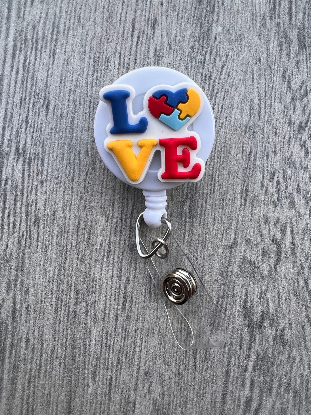 Autism Puzzle Badge Reel, Love Badge, Autism Badge, Be Kind Badge, PICU ...