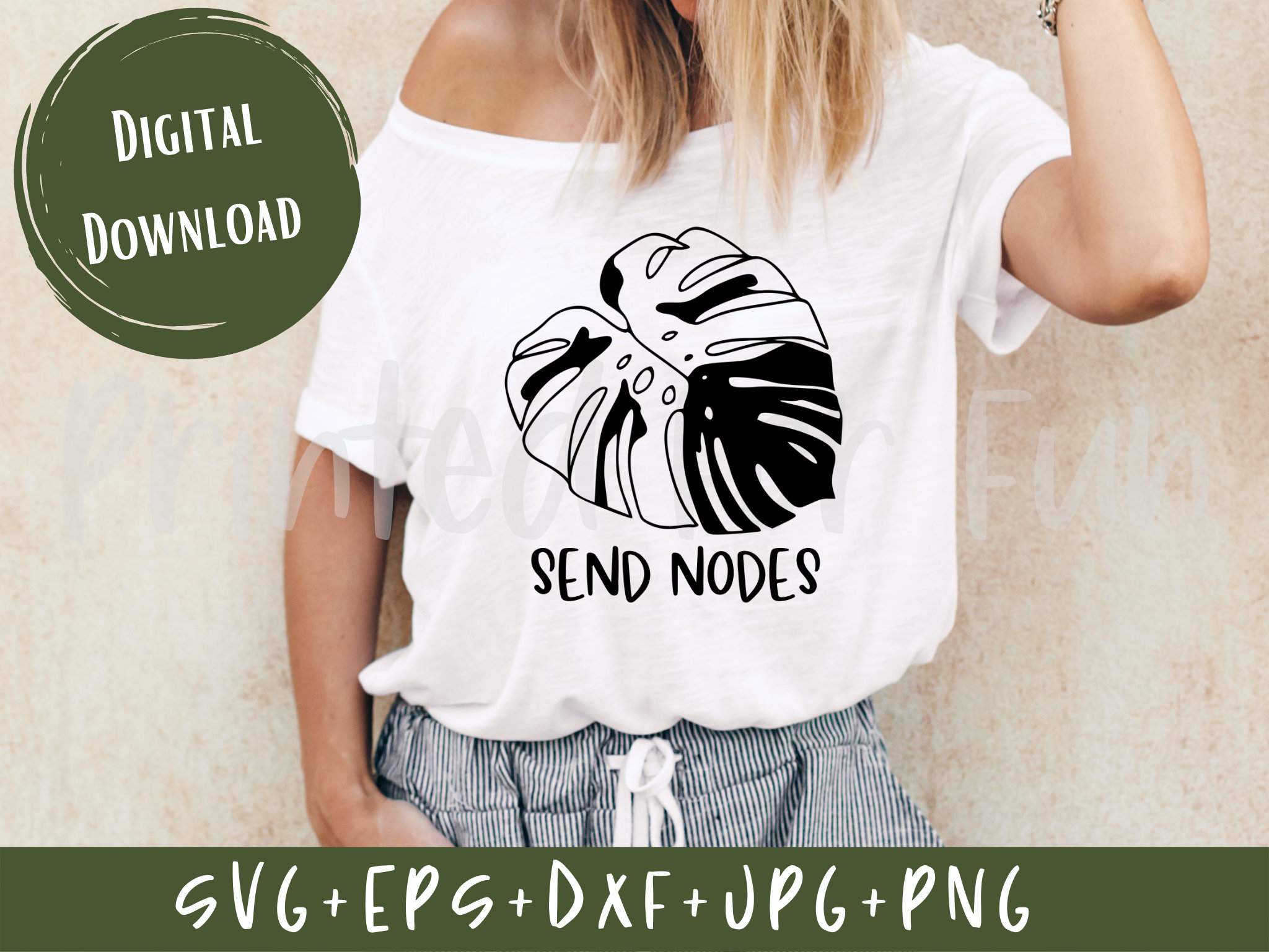 Send Nodes Svg, Monstera Leaf, Vector Houseplant Clipart, Gardening ...