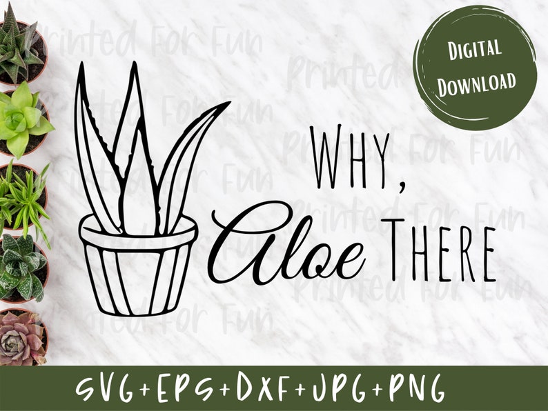 Aloe There SVG, Aloe Silhouette, Aloe Clip Art, Aloe Svg, Plant SVG ...