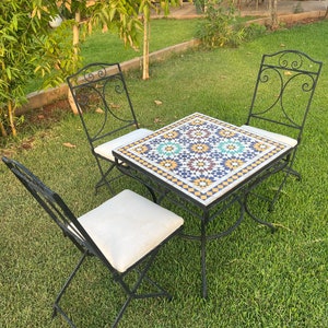 Moroccan Table, Handmade Rectangular Moroccan, Outdoor / Indoor ...