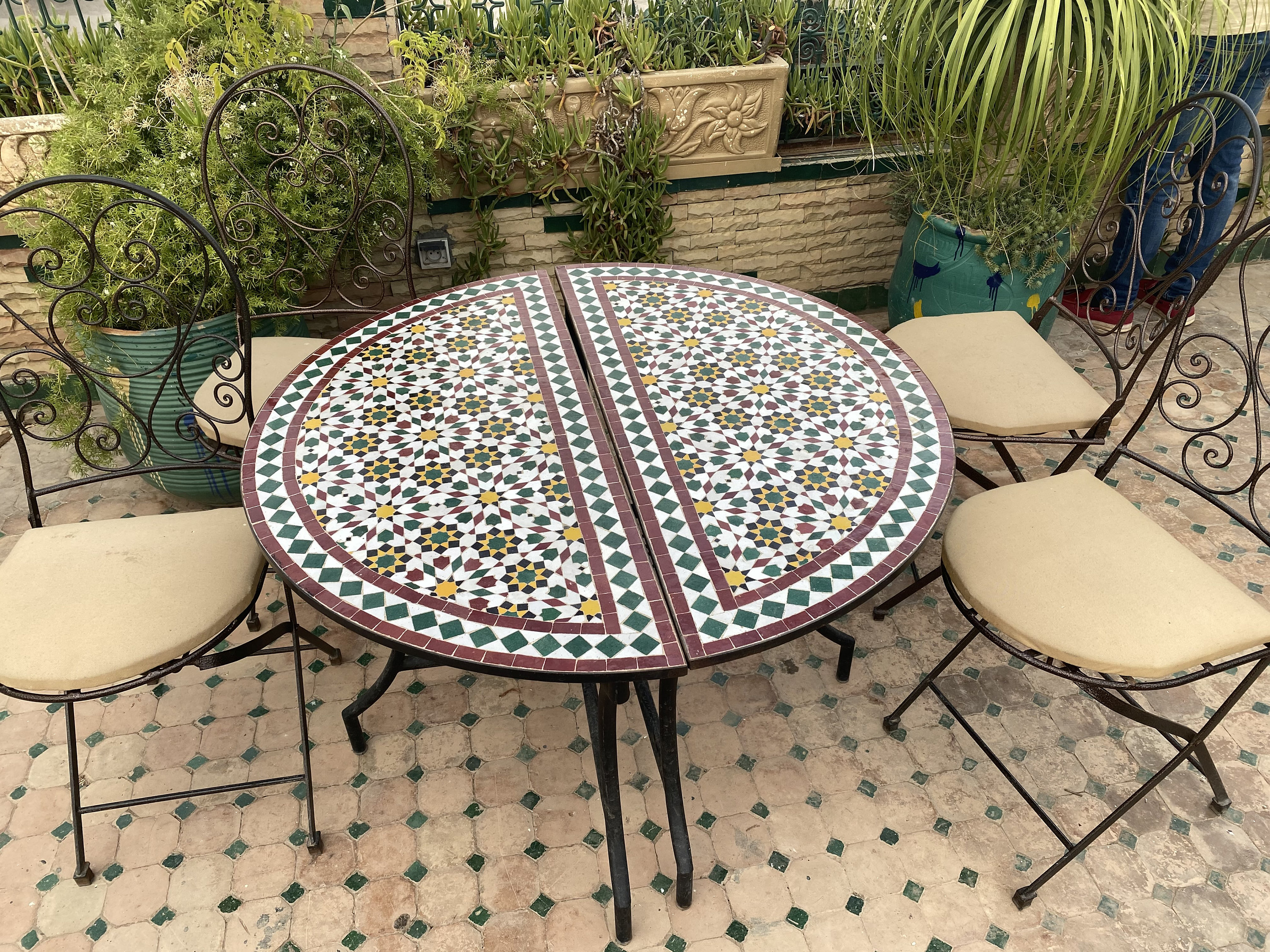 Personalized Moroccan Table, Handmade Rectangular Moroccan, Outdoor ...