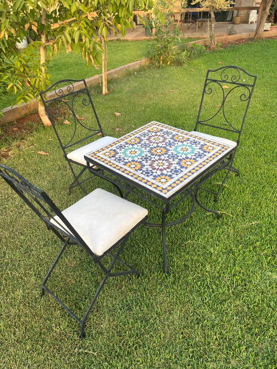 Moroccan Table Handmade Rectangular Moroccan Outdoor / - Etsy
