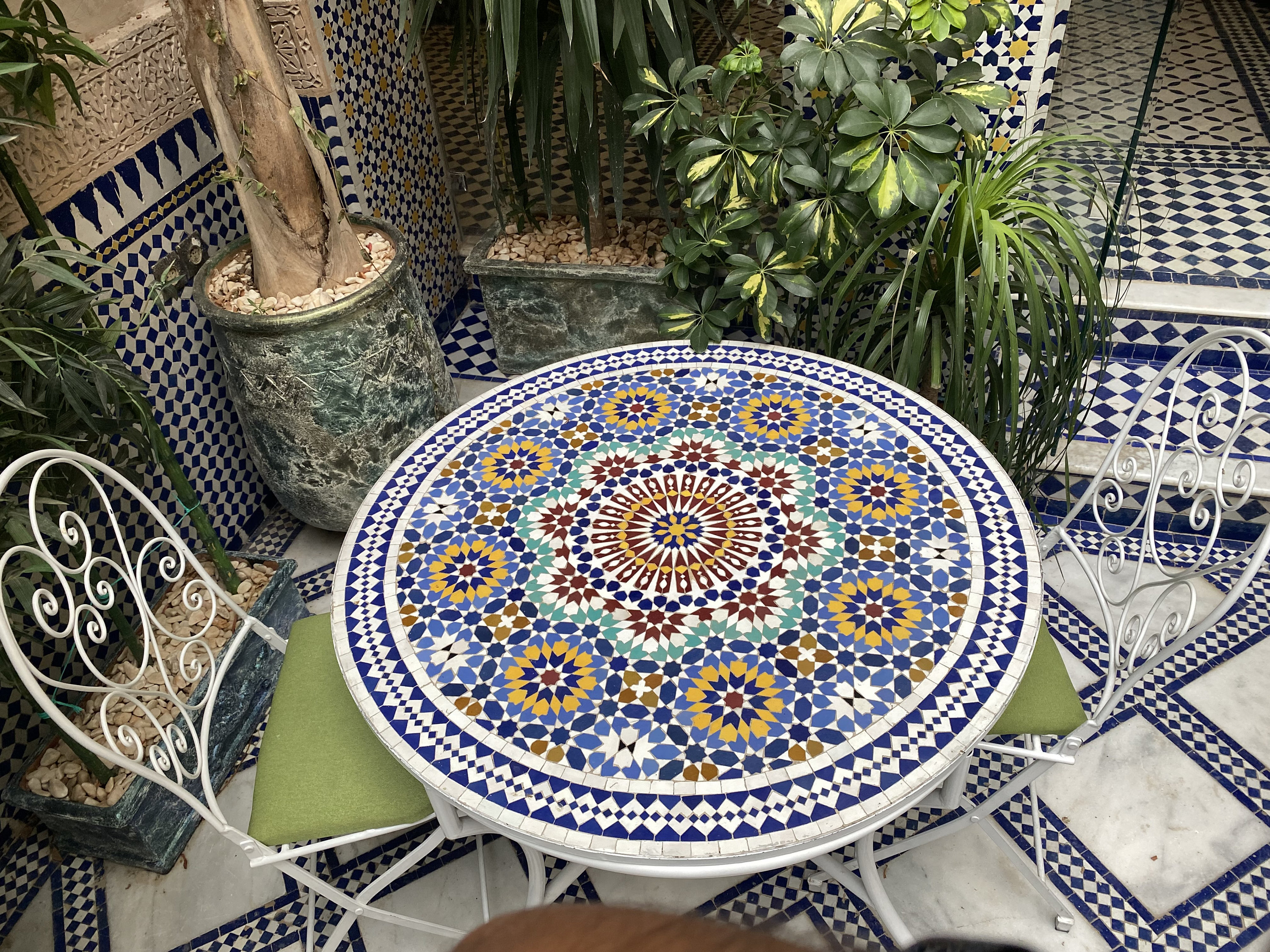 Moroccan Table, Handmade Round Moroccan, Outdoor / Indoor Moroccan ...
